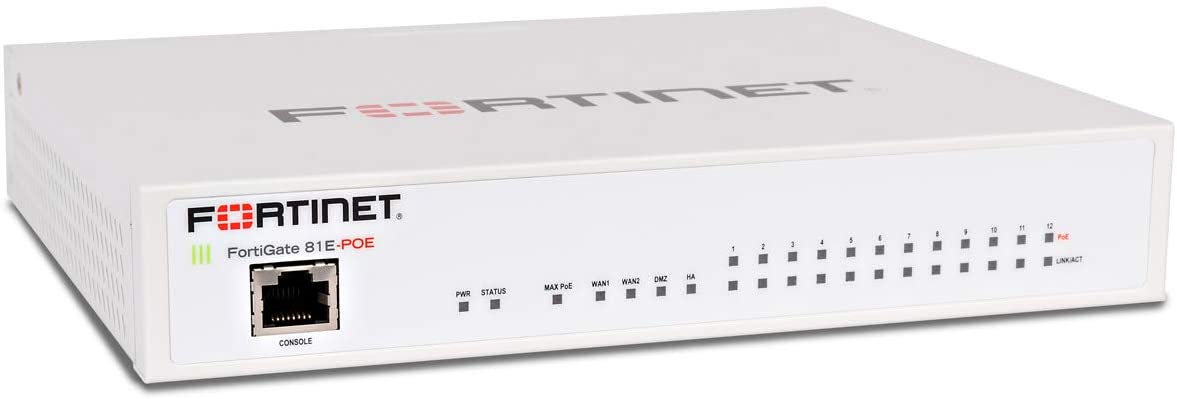 Fortinet FG-81E-POE 16 x GE RJ45 ports (including 2 x WAN ports, 1 x ...